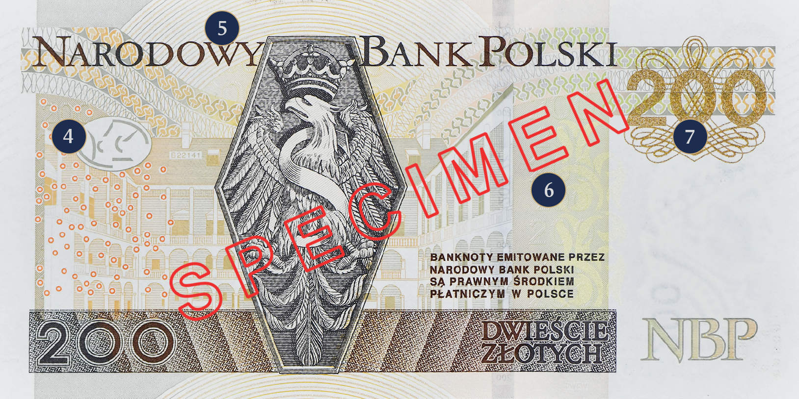 Banknot Obiegowy Zmodernizowany O Nominale 200 Z NBP
